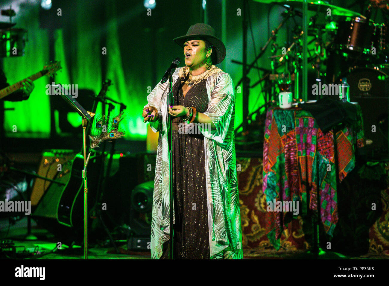 Music Artist JILL SCOTT performs in North Carolina as part of her 2018 ...