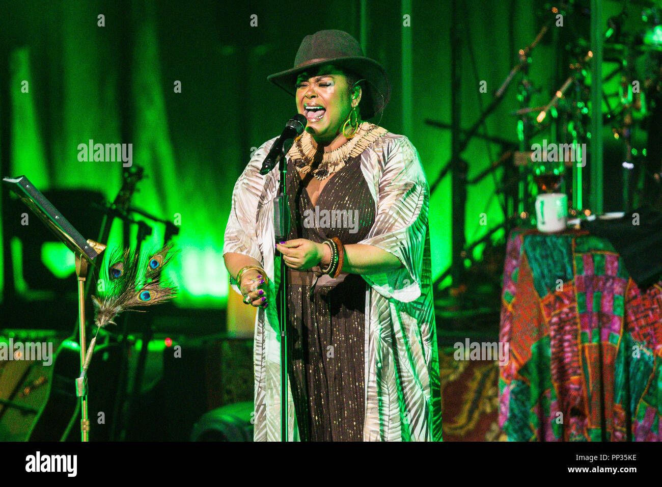 Music Artist JILL SCOTT performs in North Carolina as part of her 2018 ...