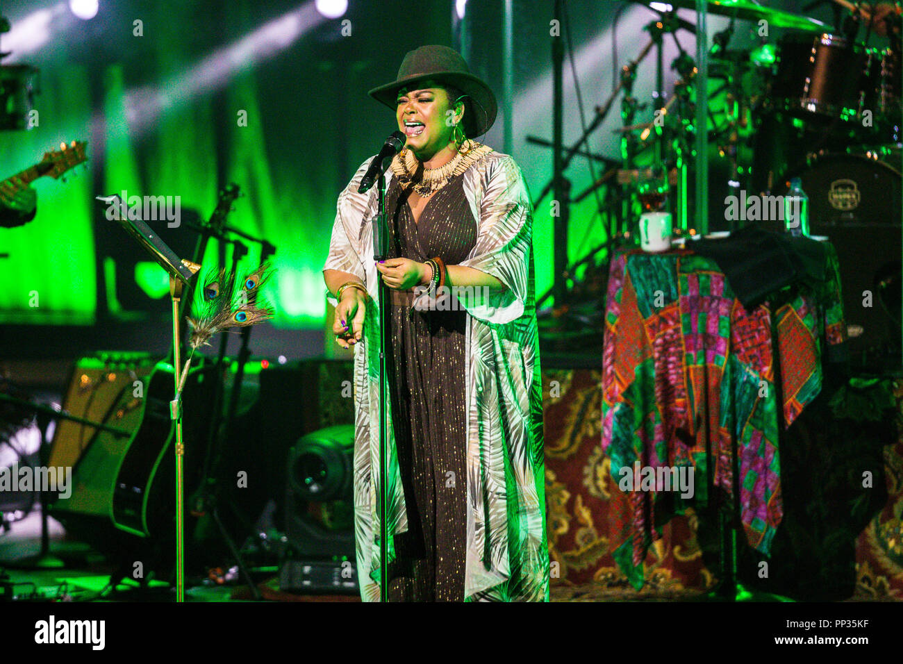 Music Artist JILL SCOTT performs in North Carolina as part of her 2018 ...
