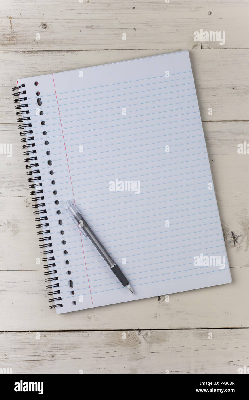 Spiral notepad and pen hi-res stock photography and images - Alamy