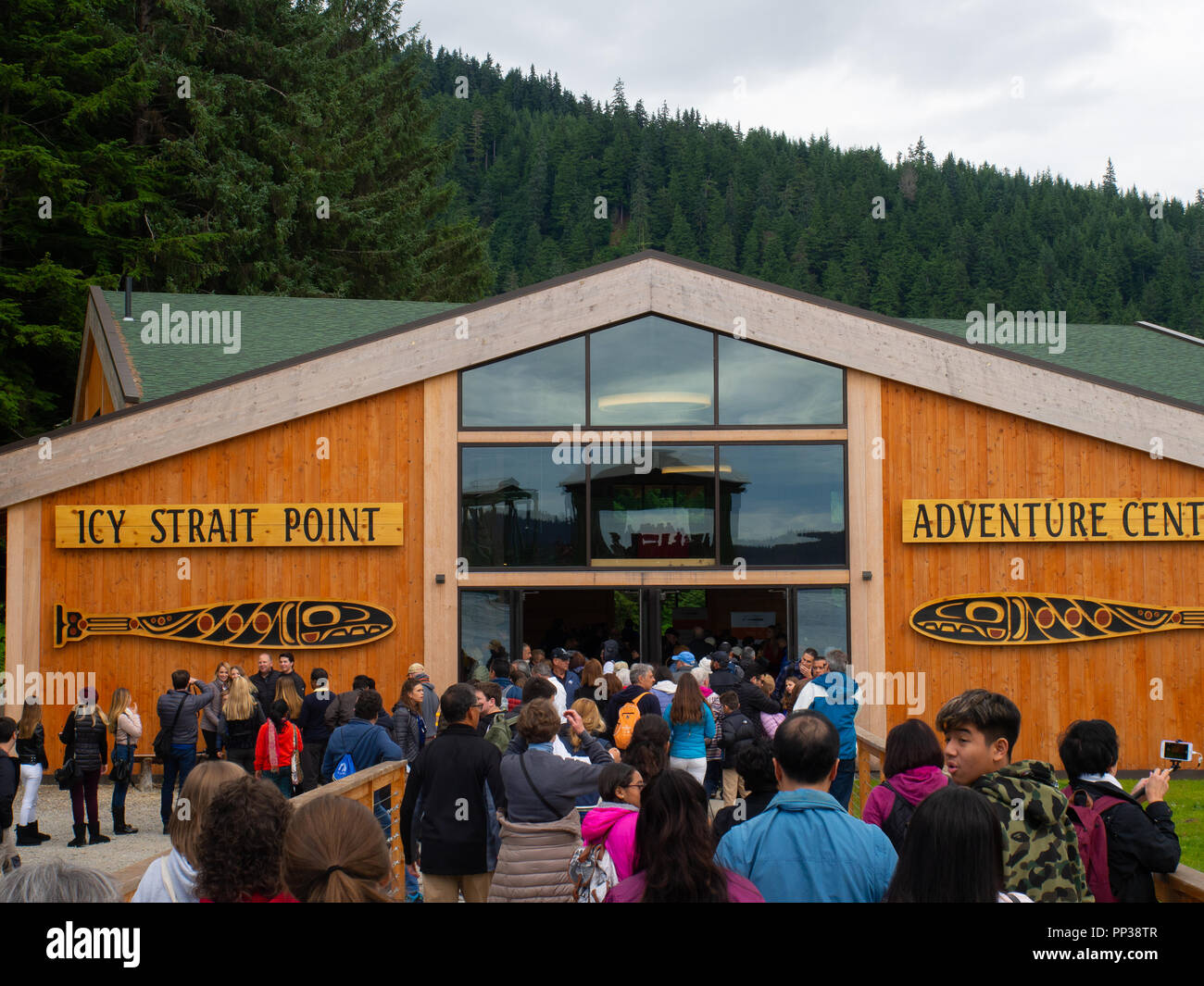 Adventure Centre At Icy Strait Point Stock Photo - Alamy