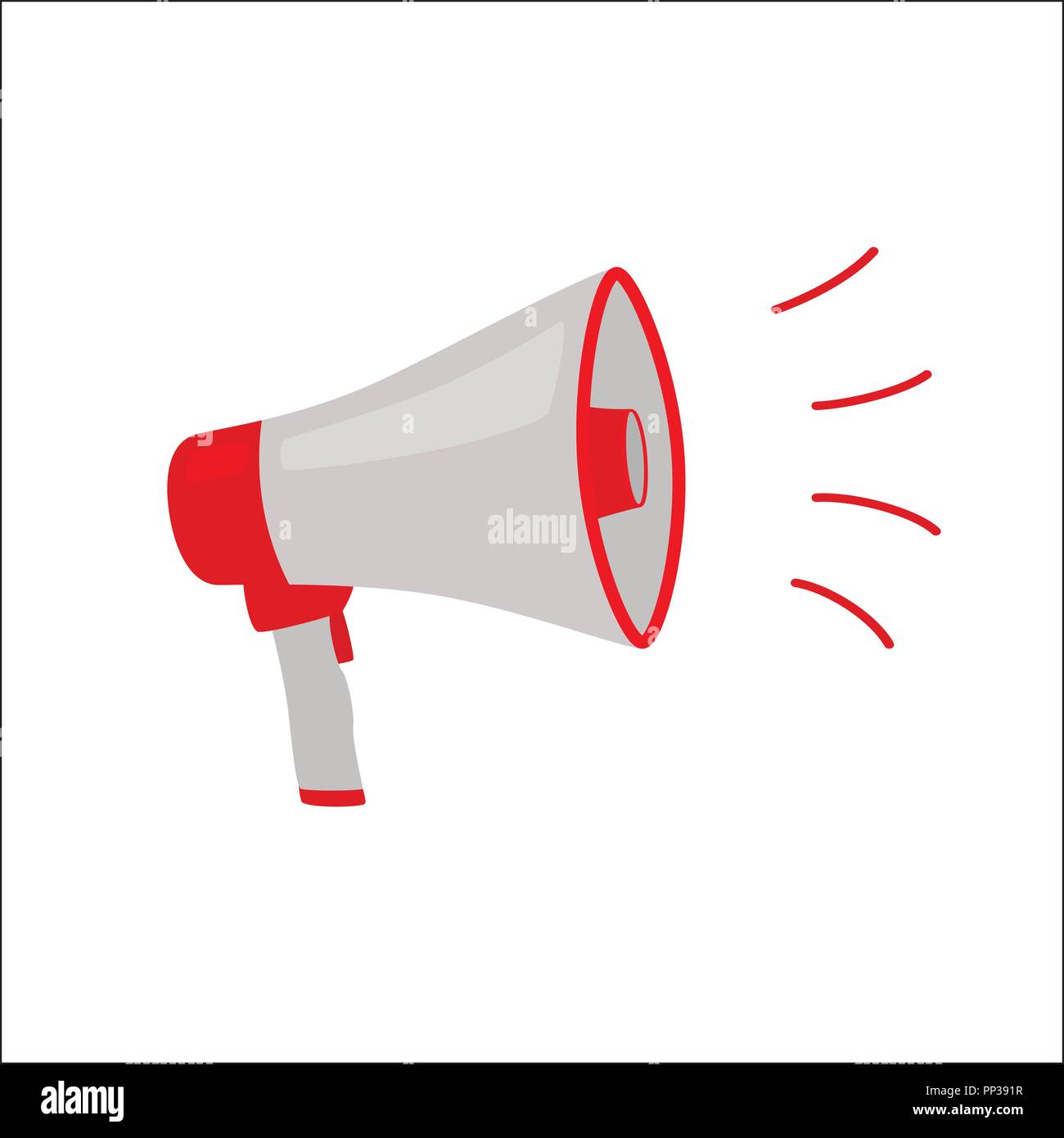 Megaphone loudspeaker announcement communication Stock Vector Images ...