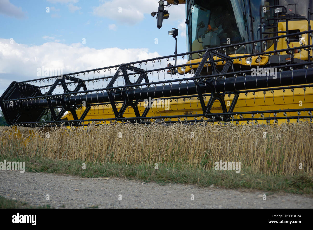 With modern machines, working in agriculture is much easier, here a ...