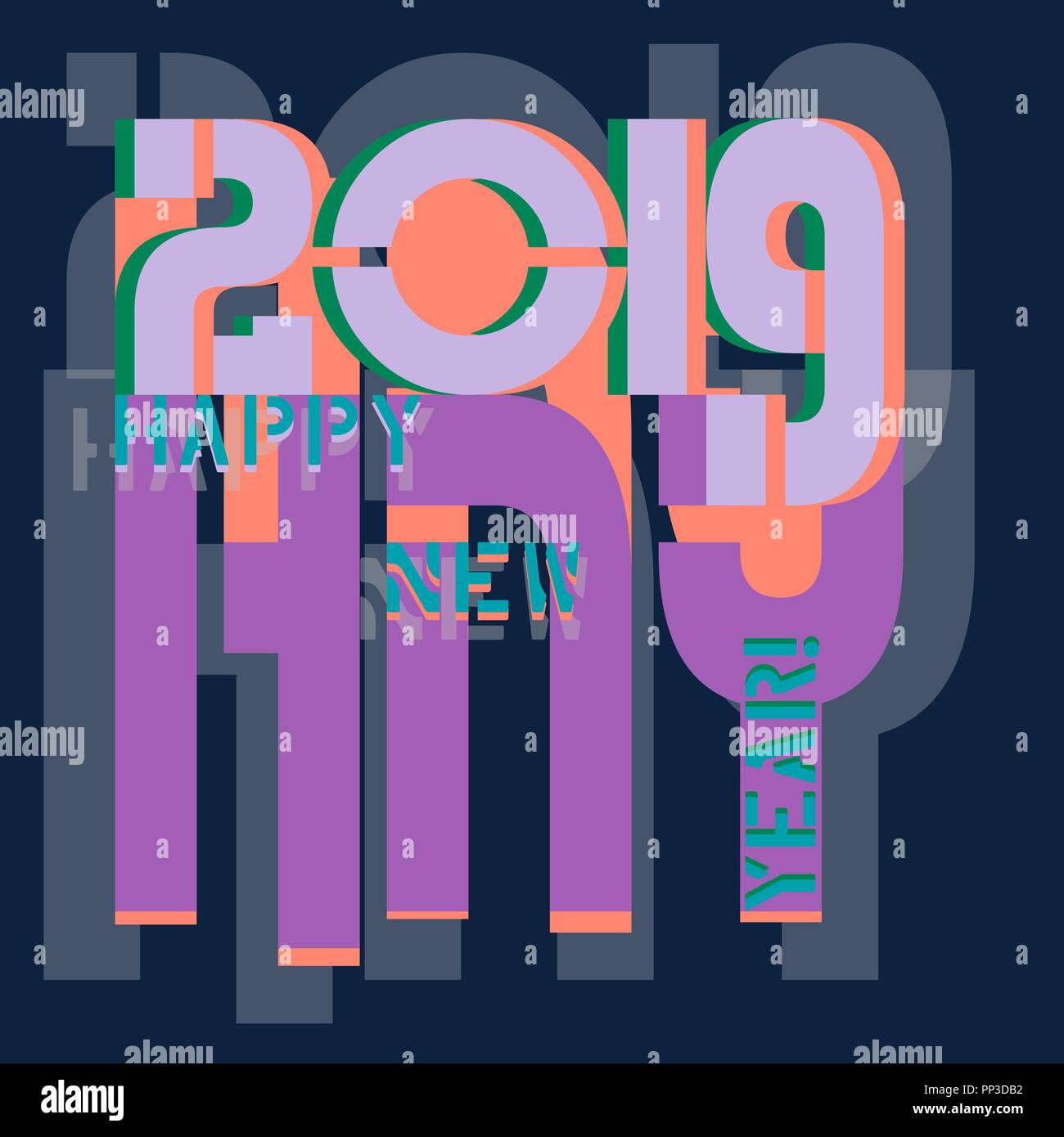 New year text written Stock Vector Images - Alamy