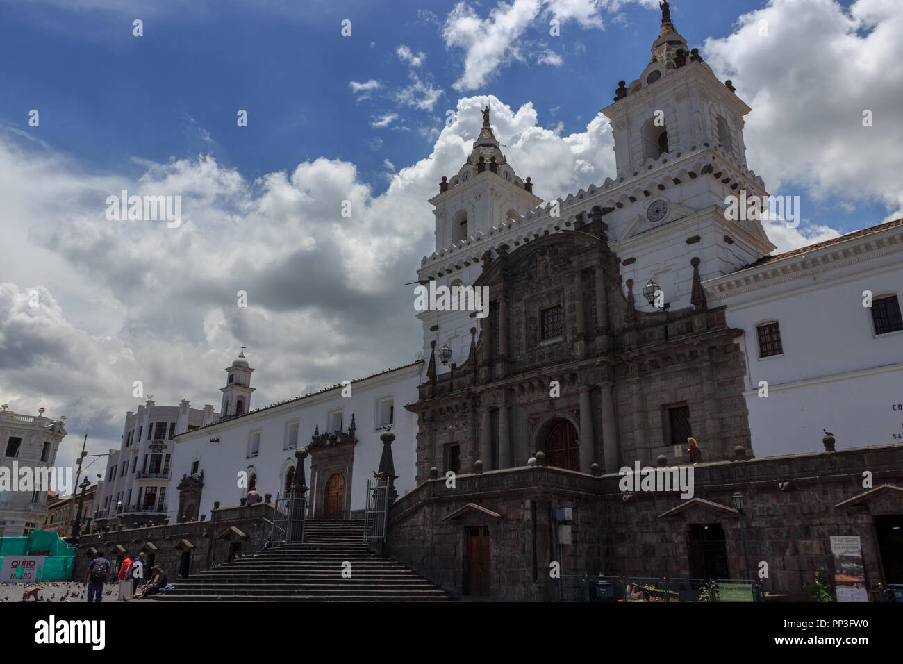 famous unesco church in quito, ecuador Stock Photo - Alamy