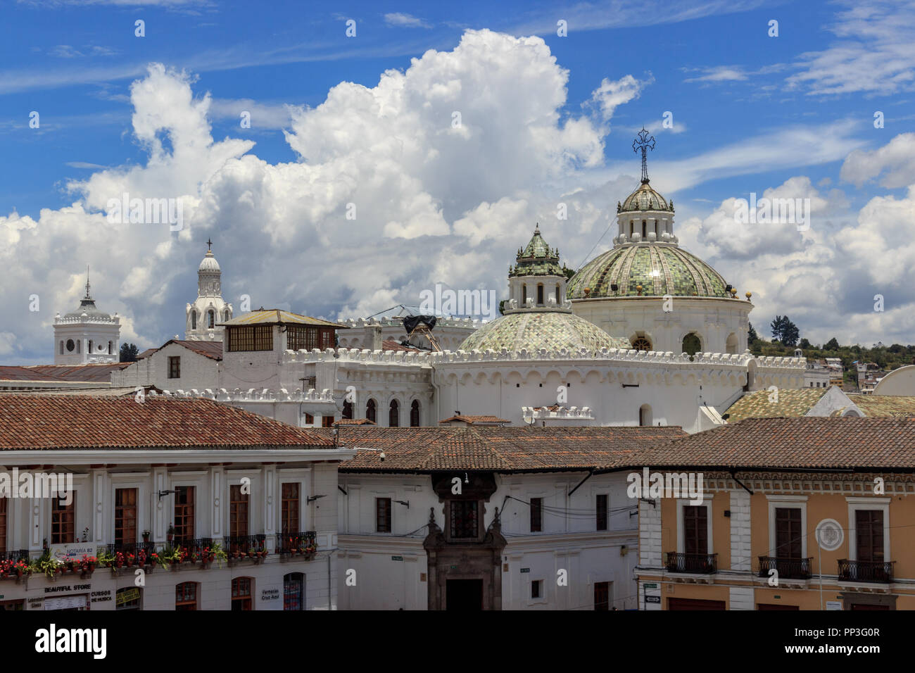 famous unesco church in quito, ecuador Stock Photo - Alamy
