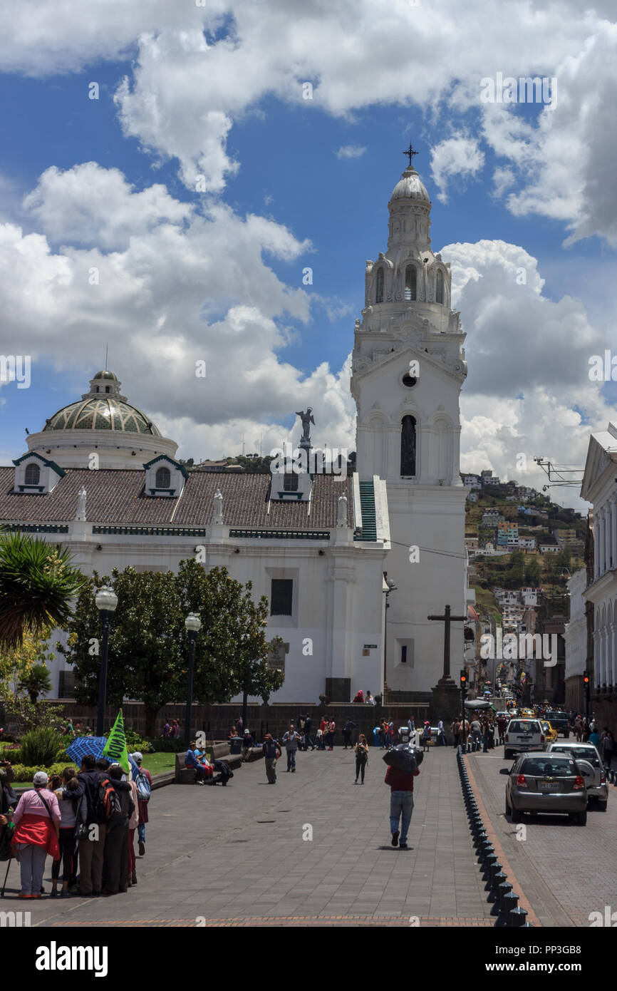 famous unesco church in quito, ecuador Stock Photo - Alamy