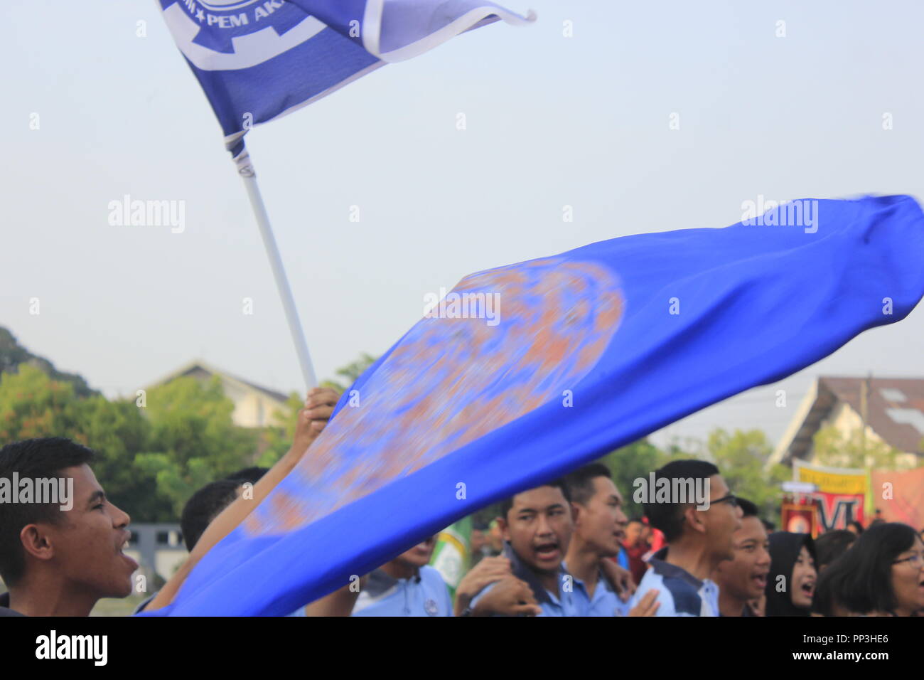 A Student's Rally at a campus in Indonesia Stock Photo - Alamy