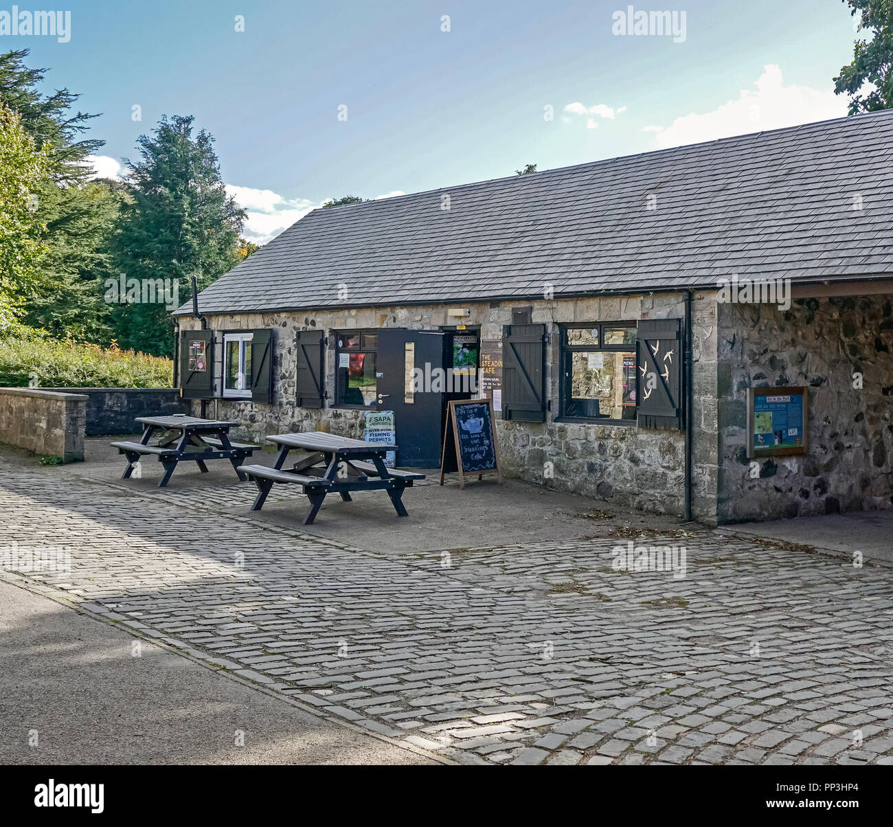 The cafe at Muiravonside Country Park Whitecross near Linlithgow West ...