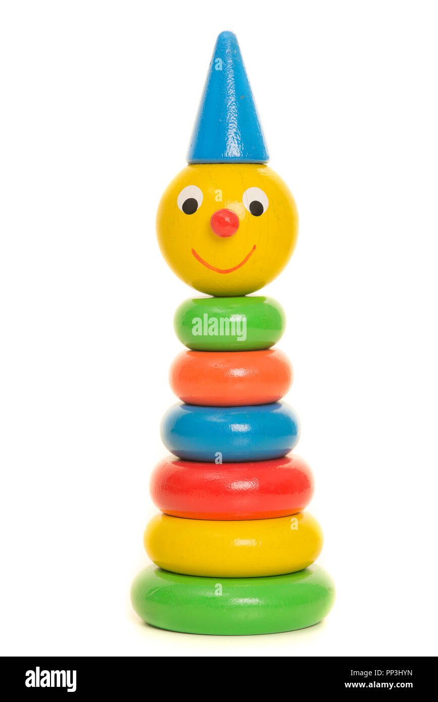 Wooden toy pyramid educational hi-res stock photography and images - Alamy