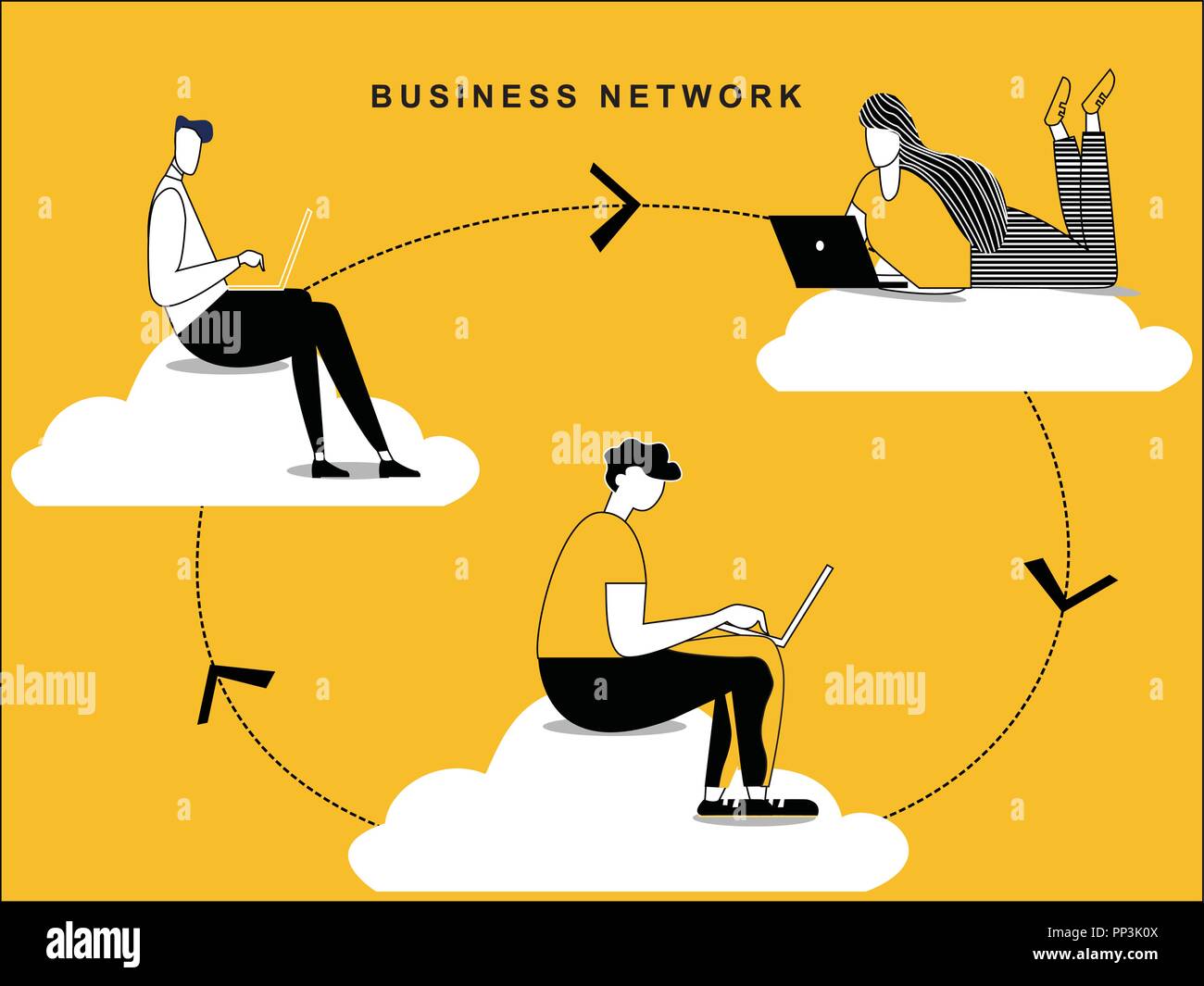 Network path Stock Vector Images - Alamy