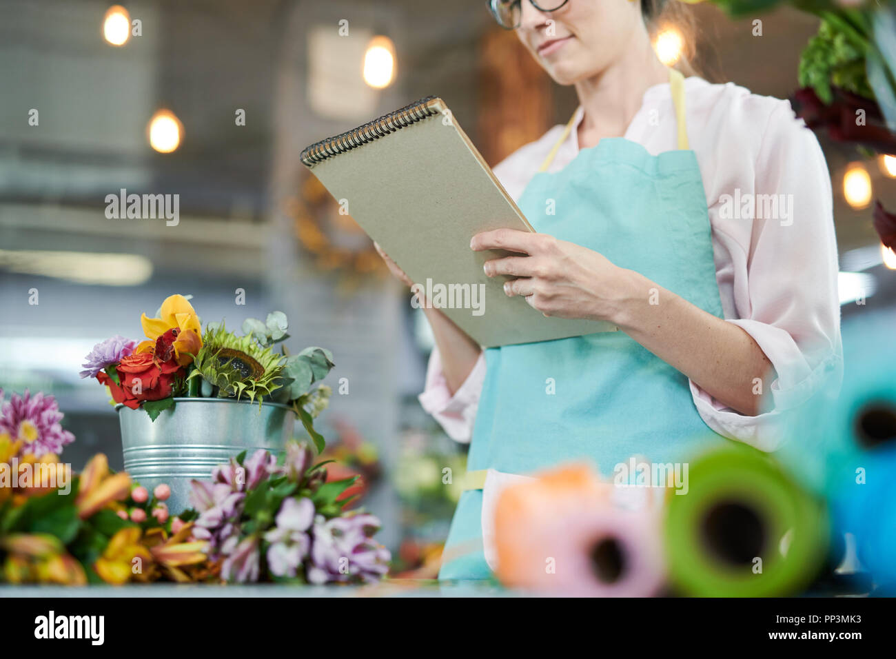 Bookkeeping in Shop Stock Photo - Alamy