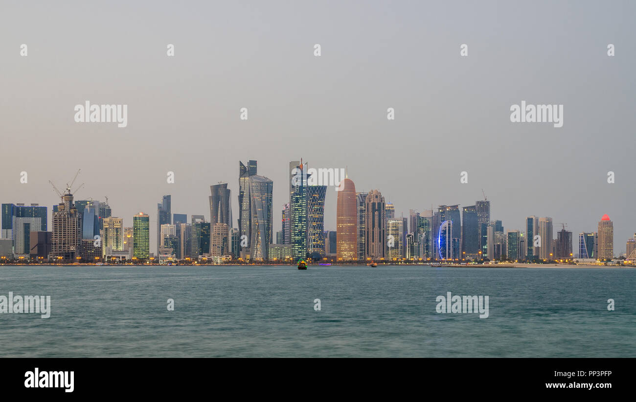 Doha City, the capital of Qatar Stock Photo - Alamy