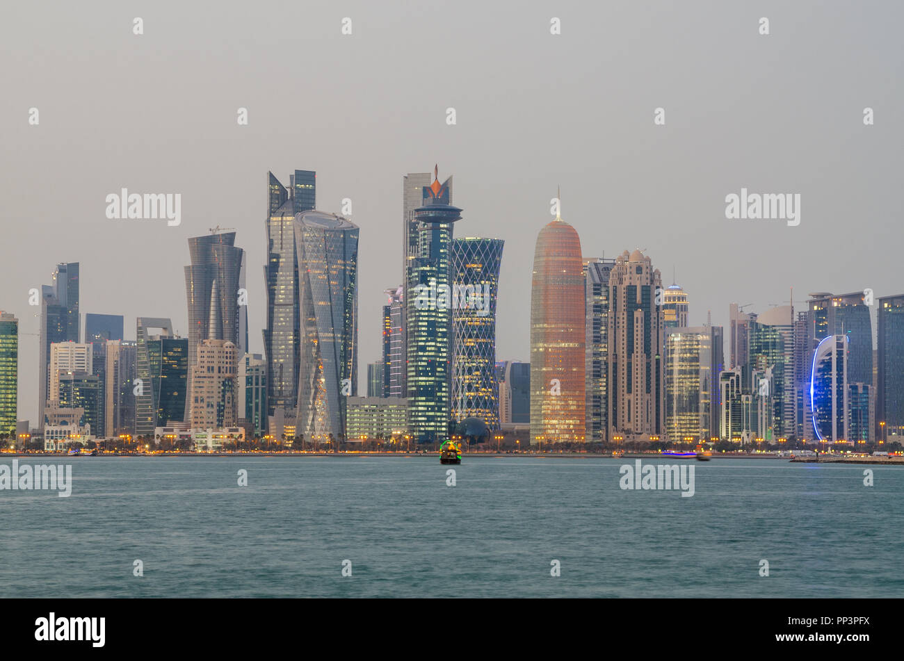 Doha City, the capital of Qatar Stock Photo - Alamy