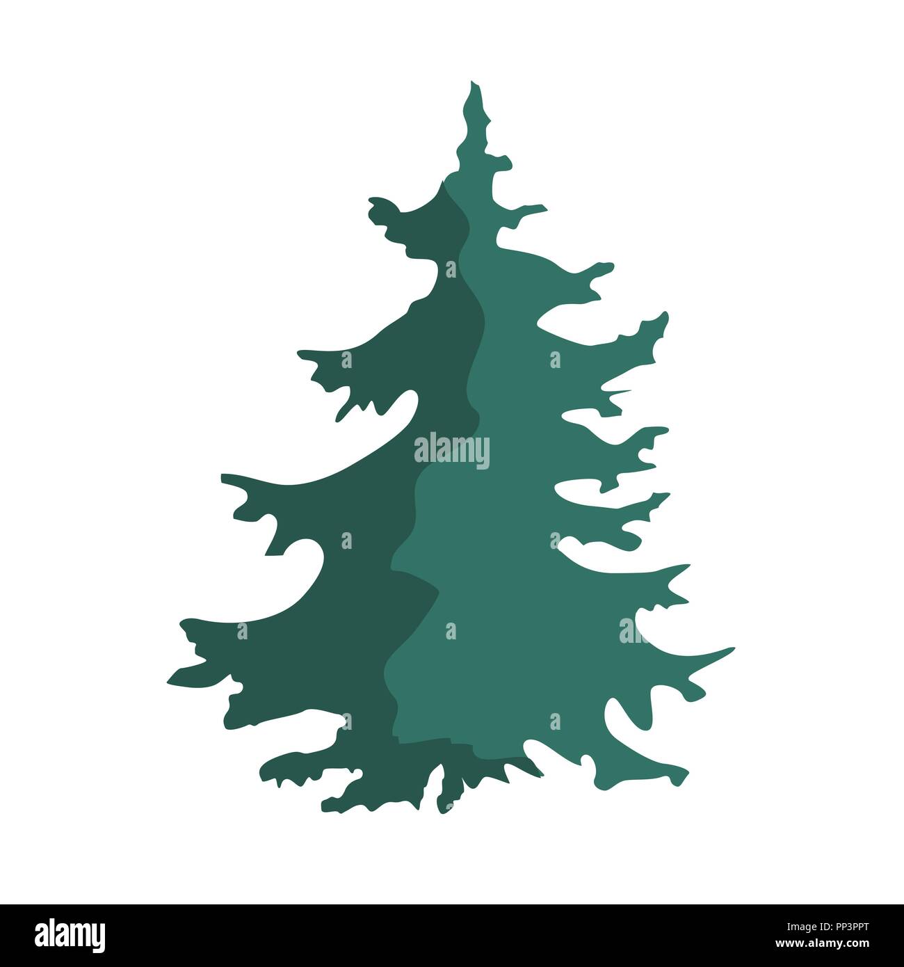 Fir tree vectors hi-res stock photography and images - Alamy
