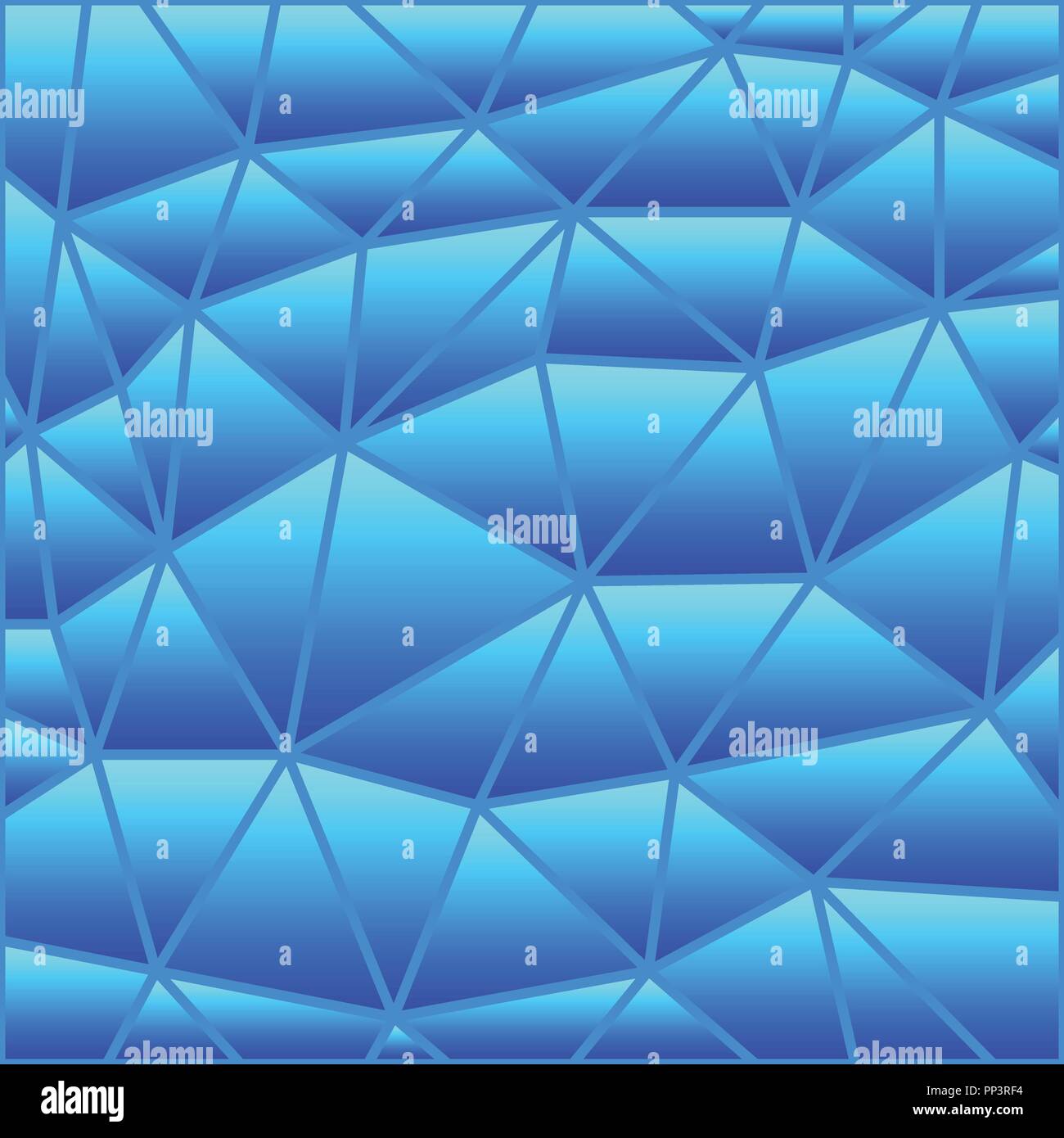 abstract vector stained-glass triangle mosaic background - blue Stock ...