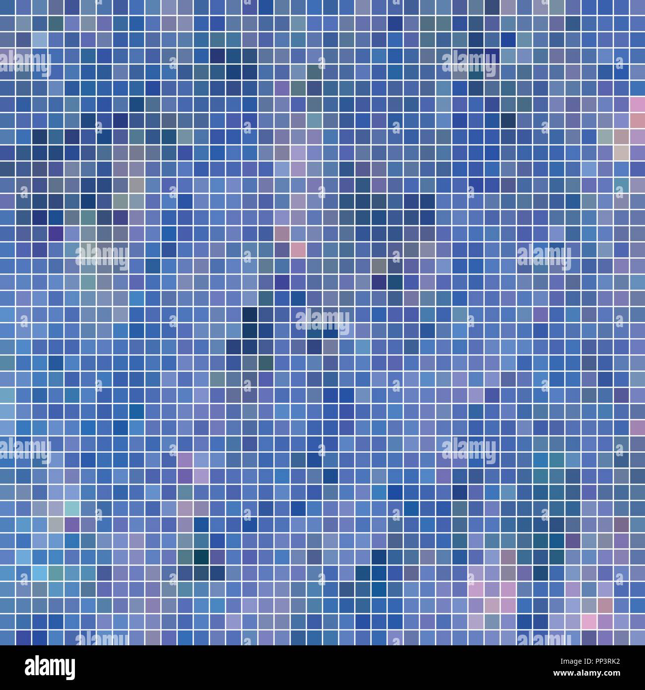 abstract vector square pixel mosaic background - blue Stock Vector ...