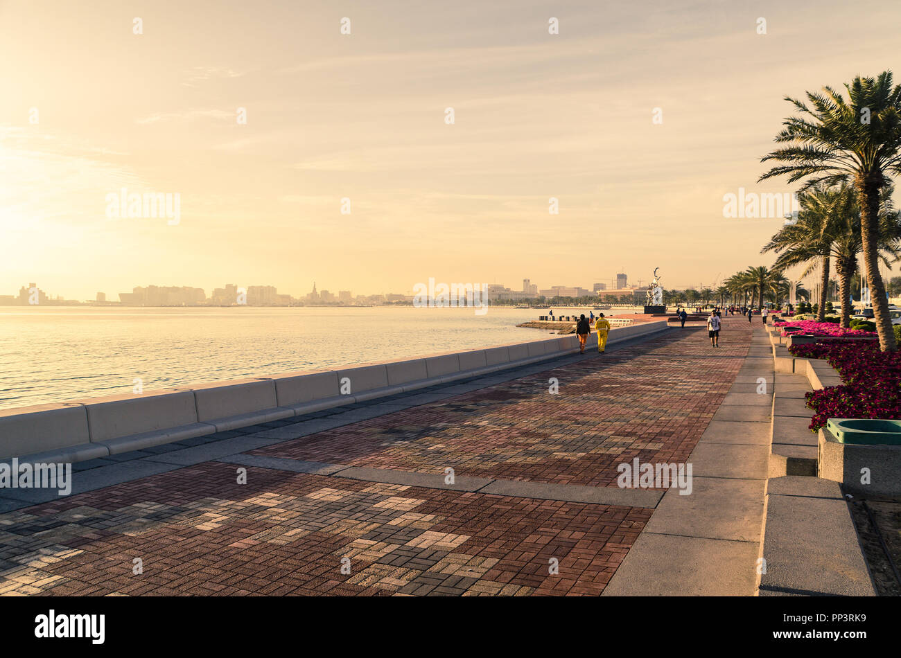Doha corniche, Qatar, Middle East Stock Photo - Alamy