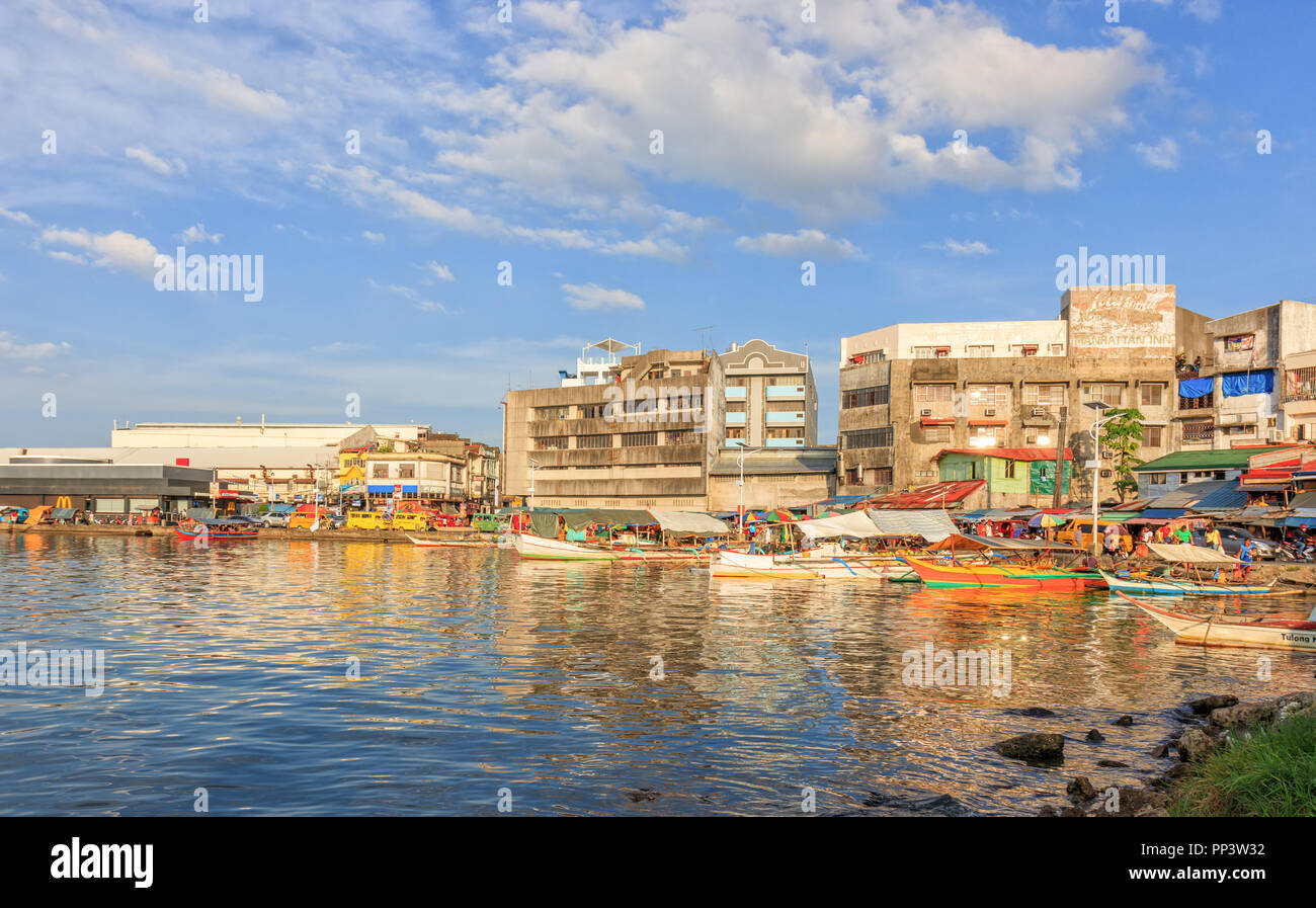 Tacloban City, Leyte, Philippines - June 13, 2018: Boats In Tacloban ...