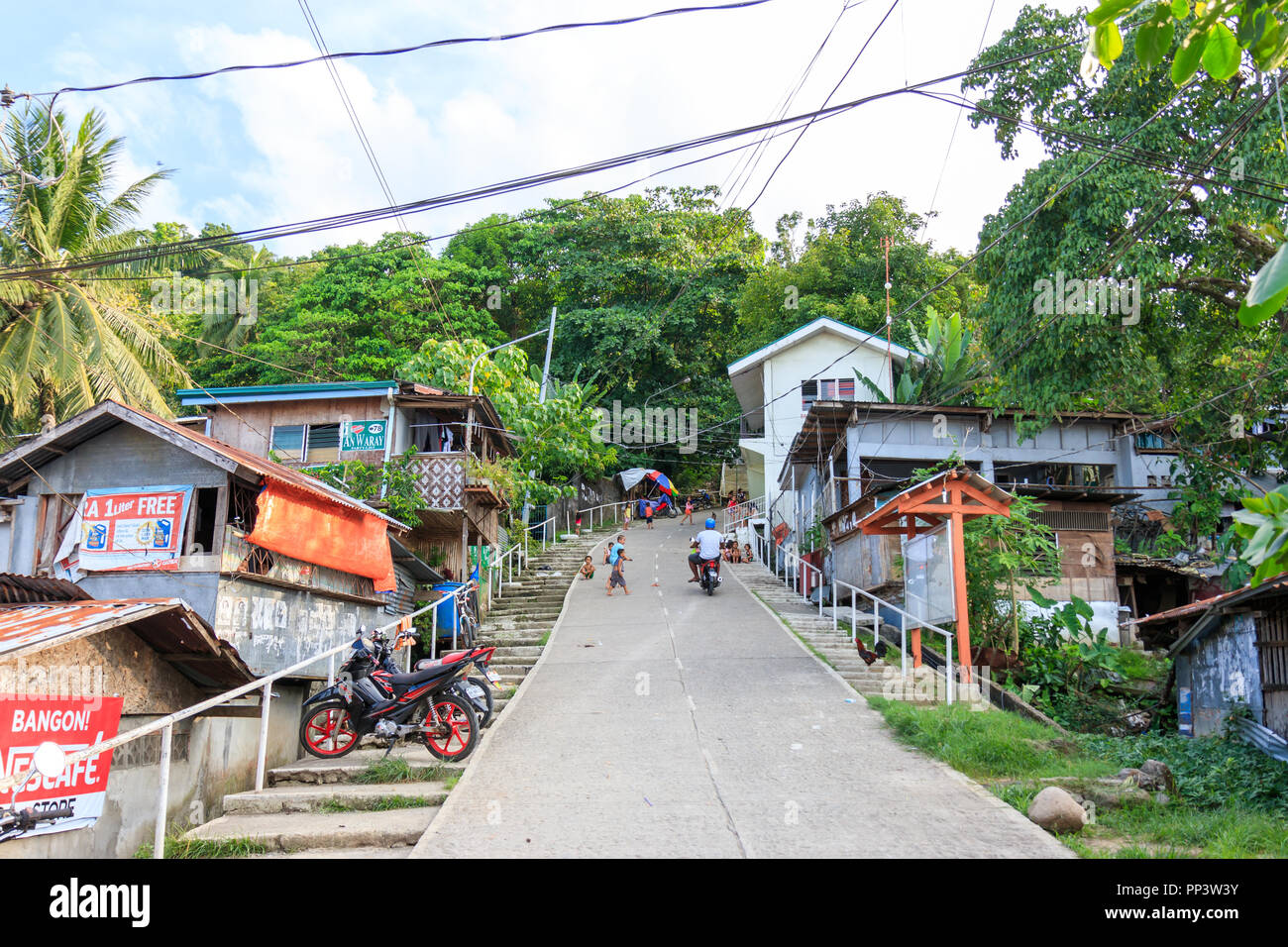 Tacloban City, Leyte, Philippines - June 13, 2018: Kids Playing On The ...