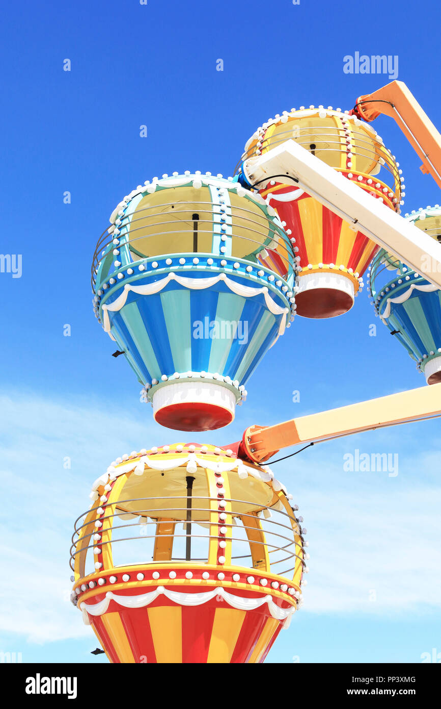 Balloon Race ride Morey's Piers, Wildwood, New Jersey, USA Stock Photo ...