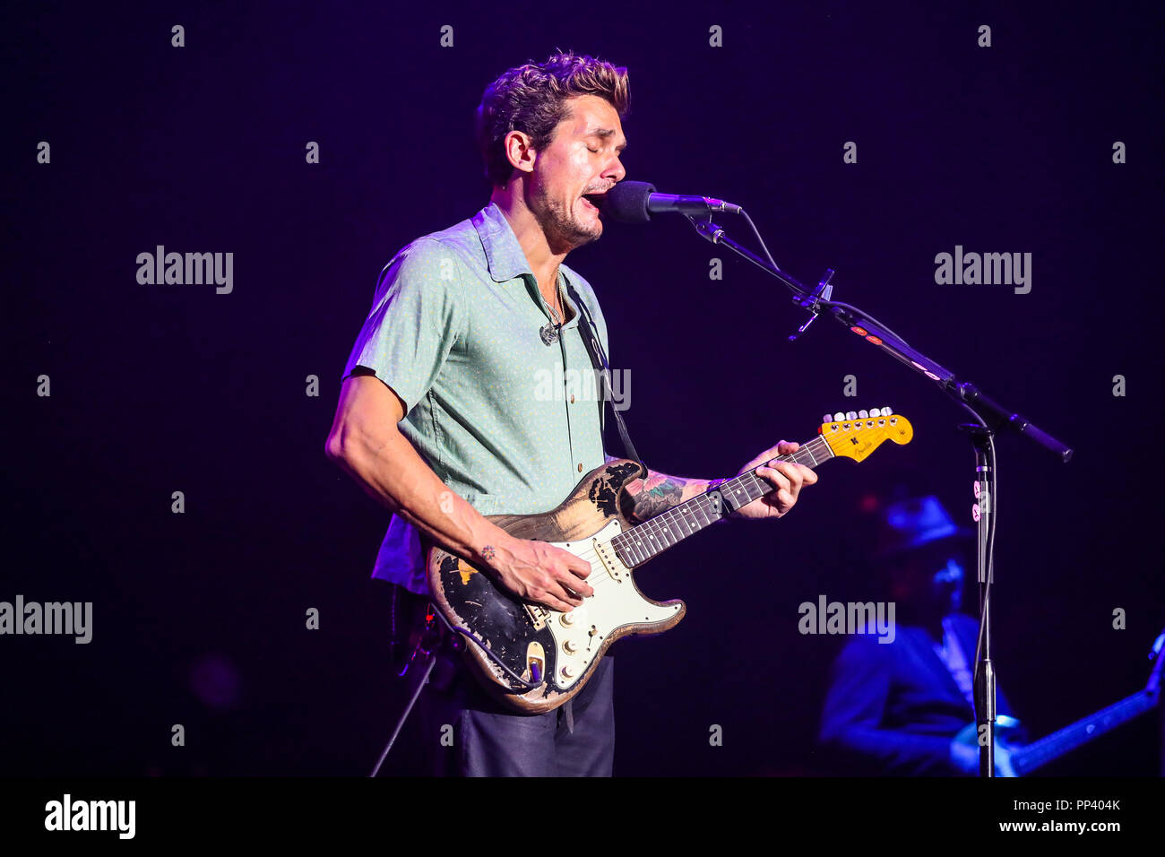 Music Artist JOHN MAYER performs in North Carolina as part of his 2017 ...