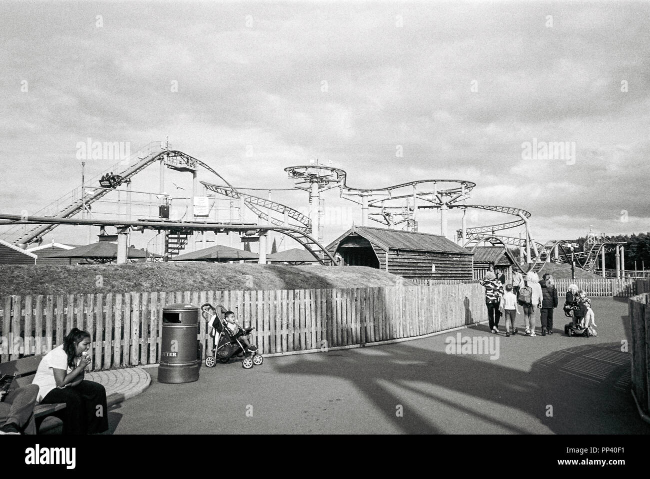 Cobra roller coaster ride at Paultons Park, Southampton, England ...