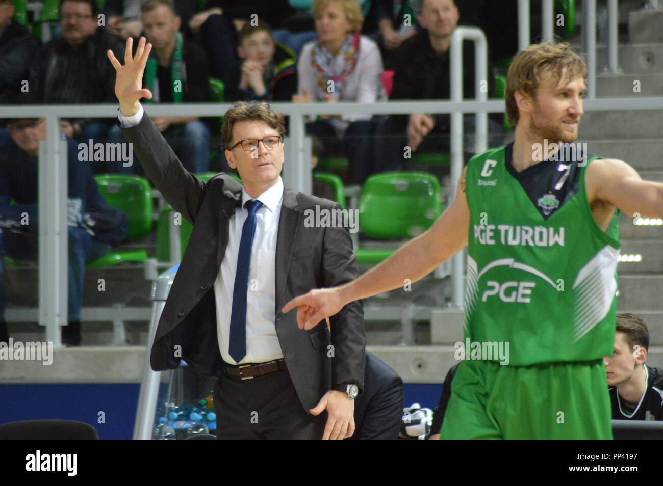 Basketball, PGE TUROW, Zgorzelec , Turow Arena Stock Photo - Alamy