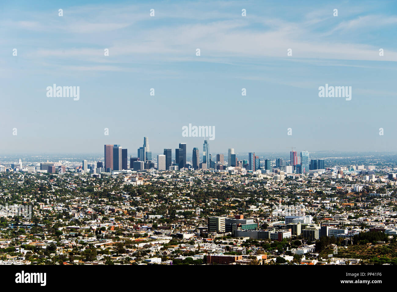 Los angeles california ariel view hi-res stock photography and images ...