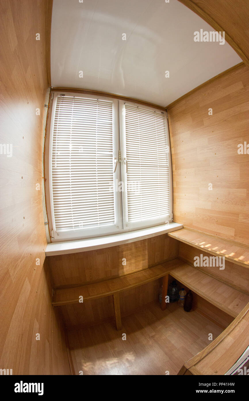 very small room with the window Stock Photo - Alamy