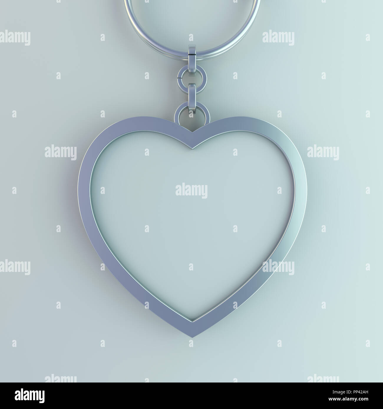 Blank metal trinket. Template. Mockup 3D rendering Stock Photo - Alamy