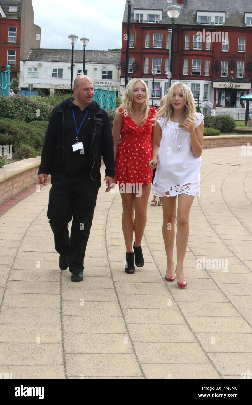 Rhyl,Uk Big Brother twins sam and amanda perform at Fun in the sun ...