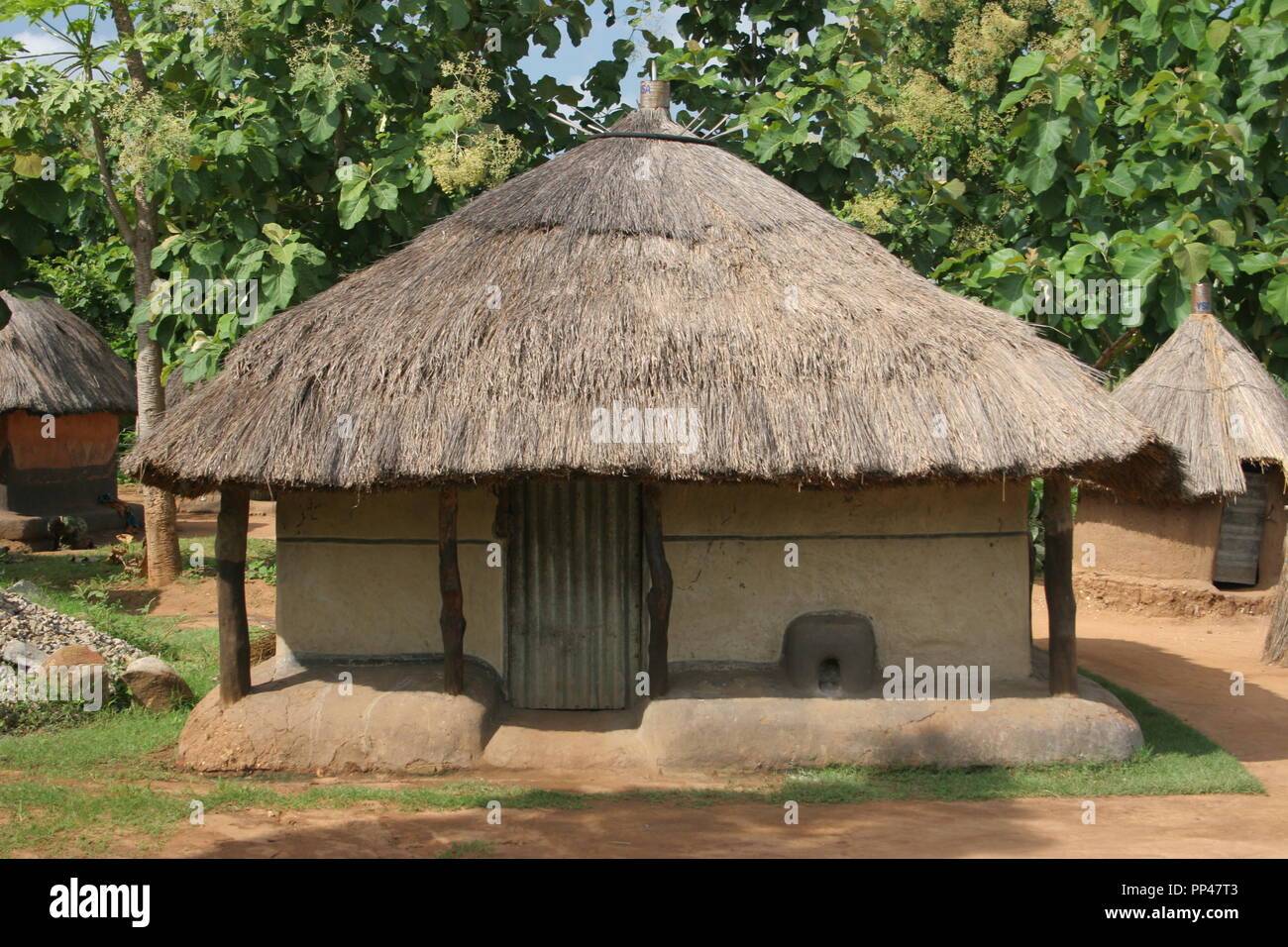 A homestead in Adjumani, in the West Nile region of Uganda Stock Photo ...