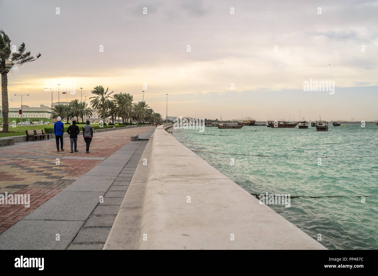 Doha corniche hi-res stock photography and images - Alamy