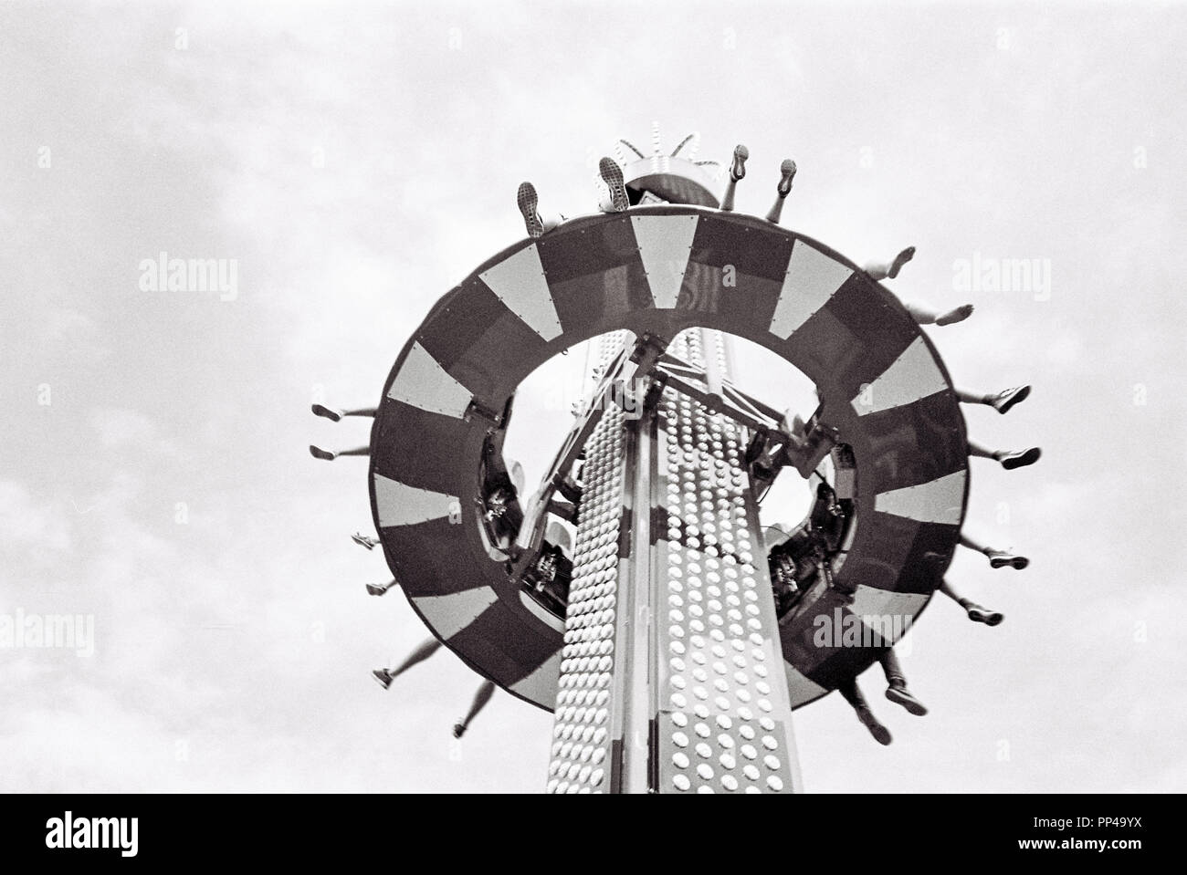 Vertigo ride at Woodlands family theme park, Totnes, Devon, England ...