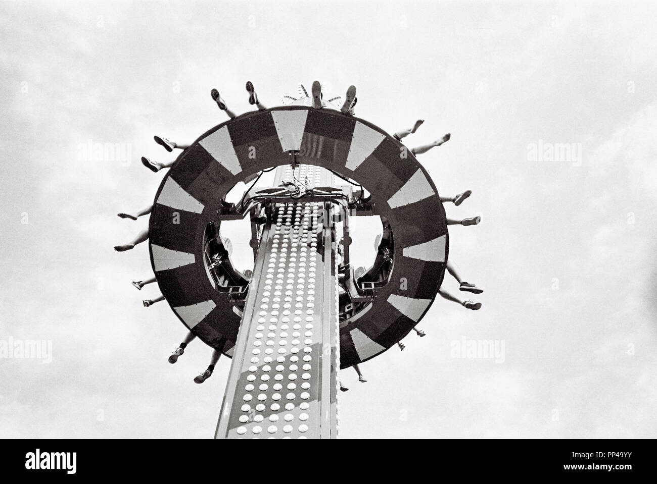Vertigo ride at Woodlands family theme park, Totnes, Devon, England ...