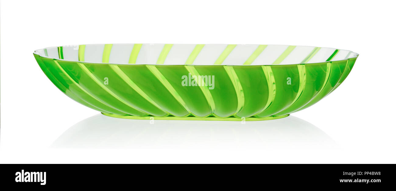 Plastic large serving dish isolated on a white background Stock Photo ...