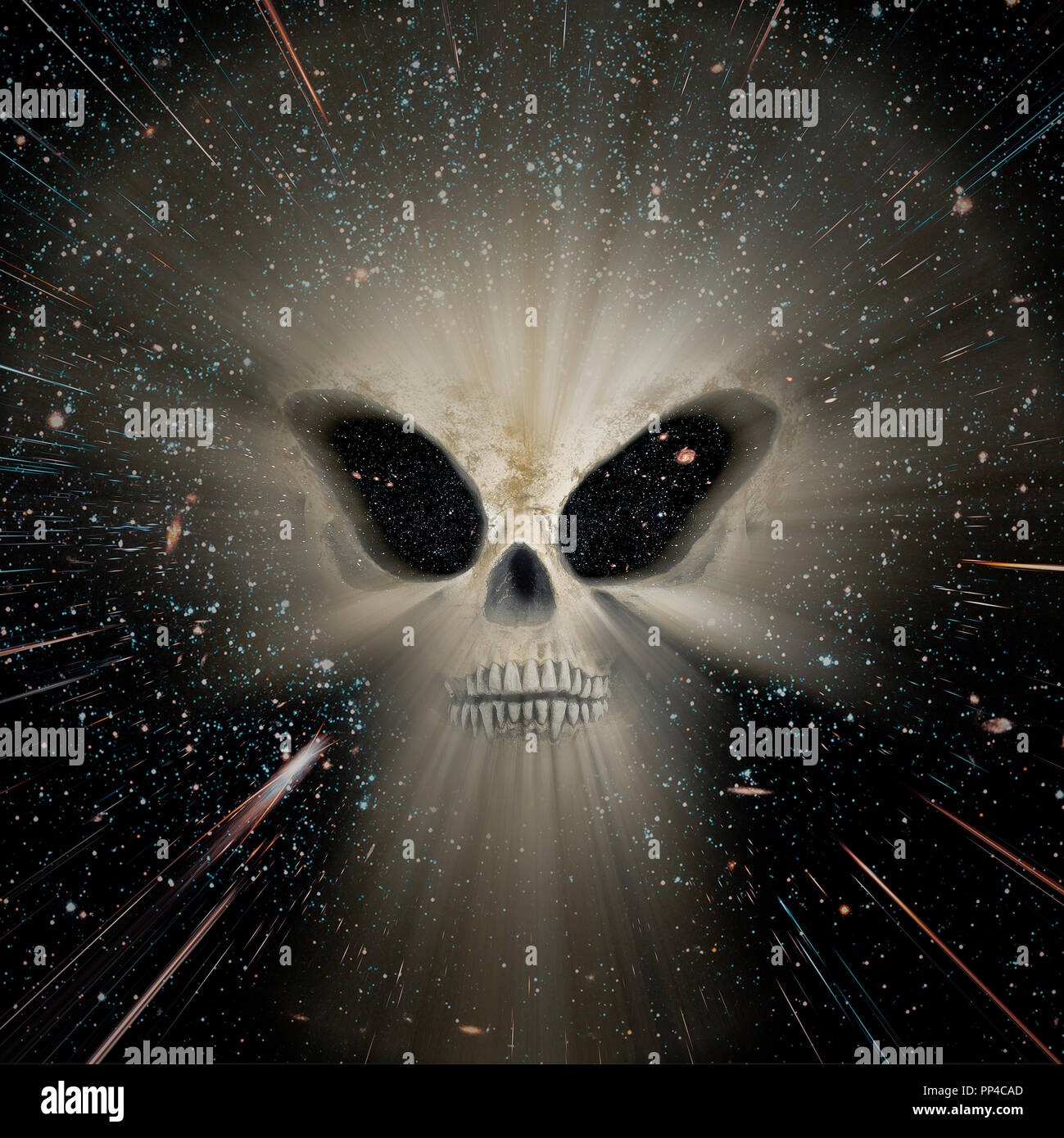 Gray alien face hi-res stock photography and images - Alamy