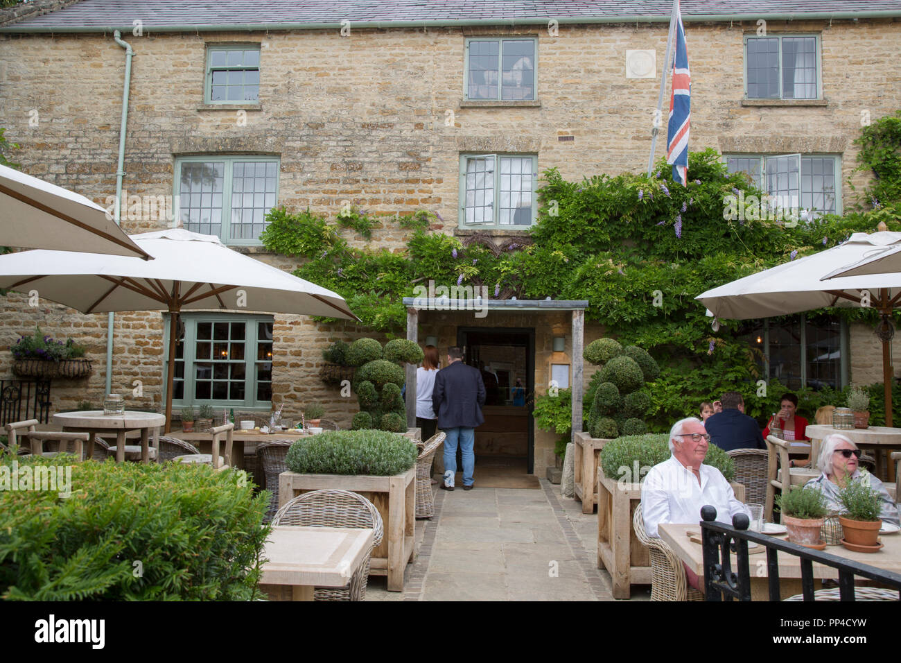 Wild Rabbit Pub; Kingham; Cotswolds; England; UK Stock Photo - Alamy