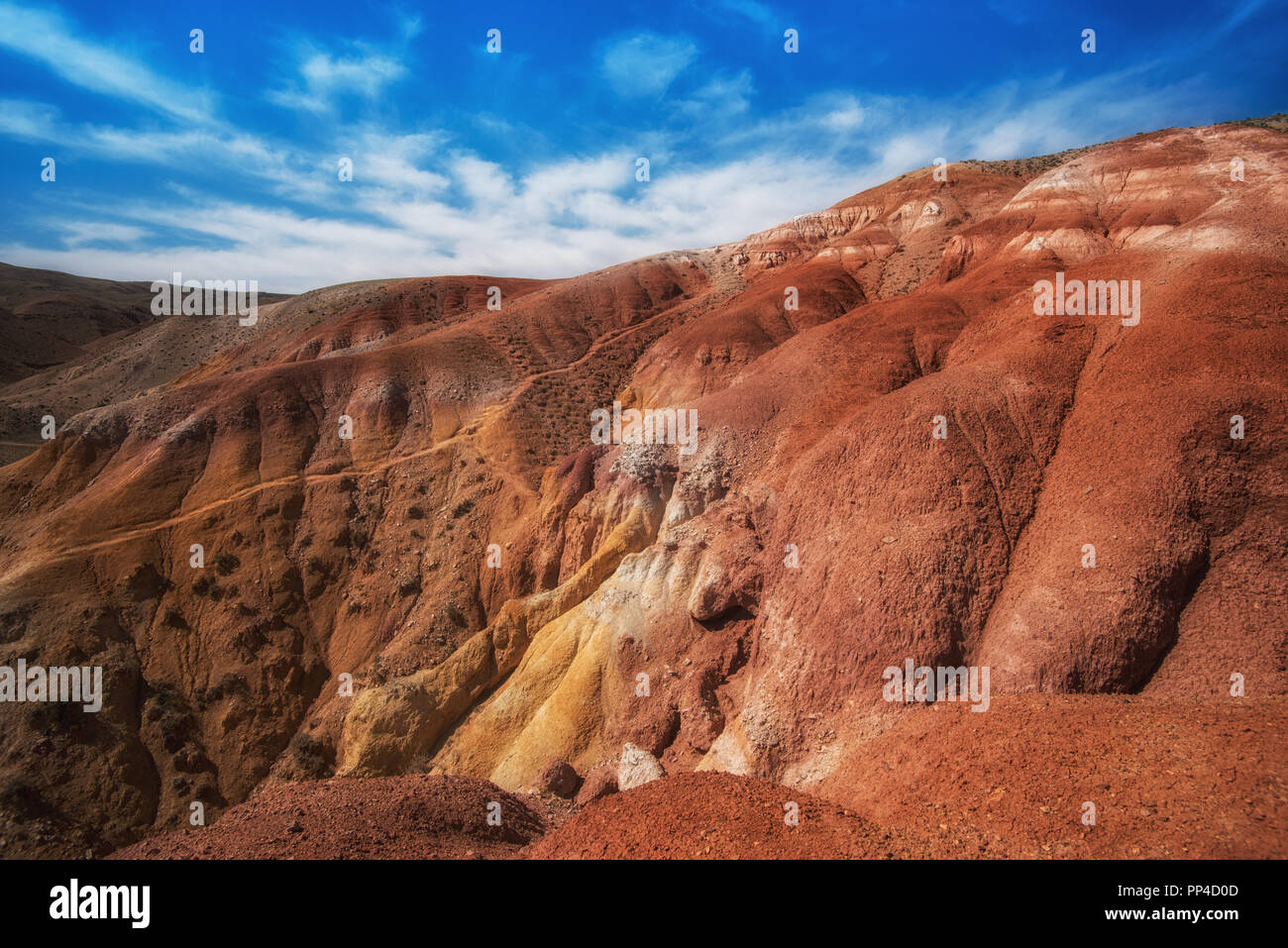 Valley of Mars landscapes Stock Photo - Alamy