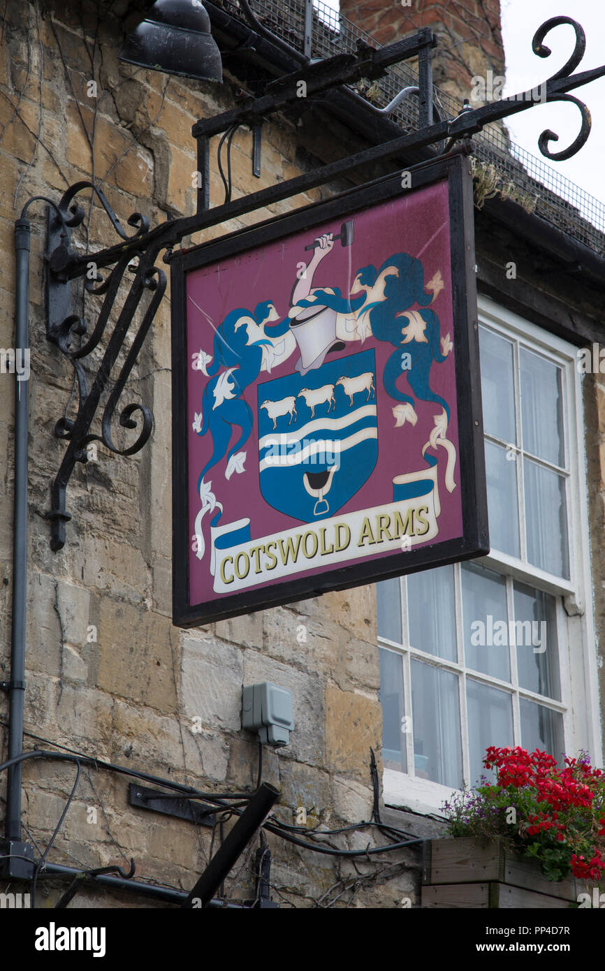 Cotswold Arms Pub Sign; Burford; England; UK Stock Photo - Alamy