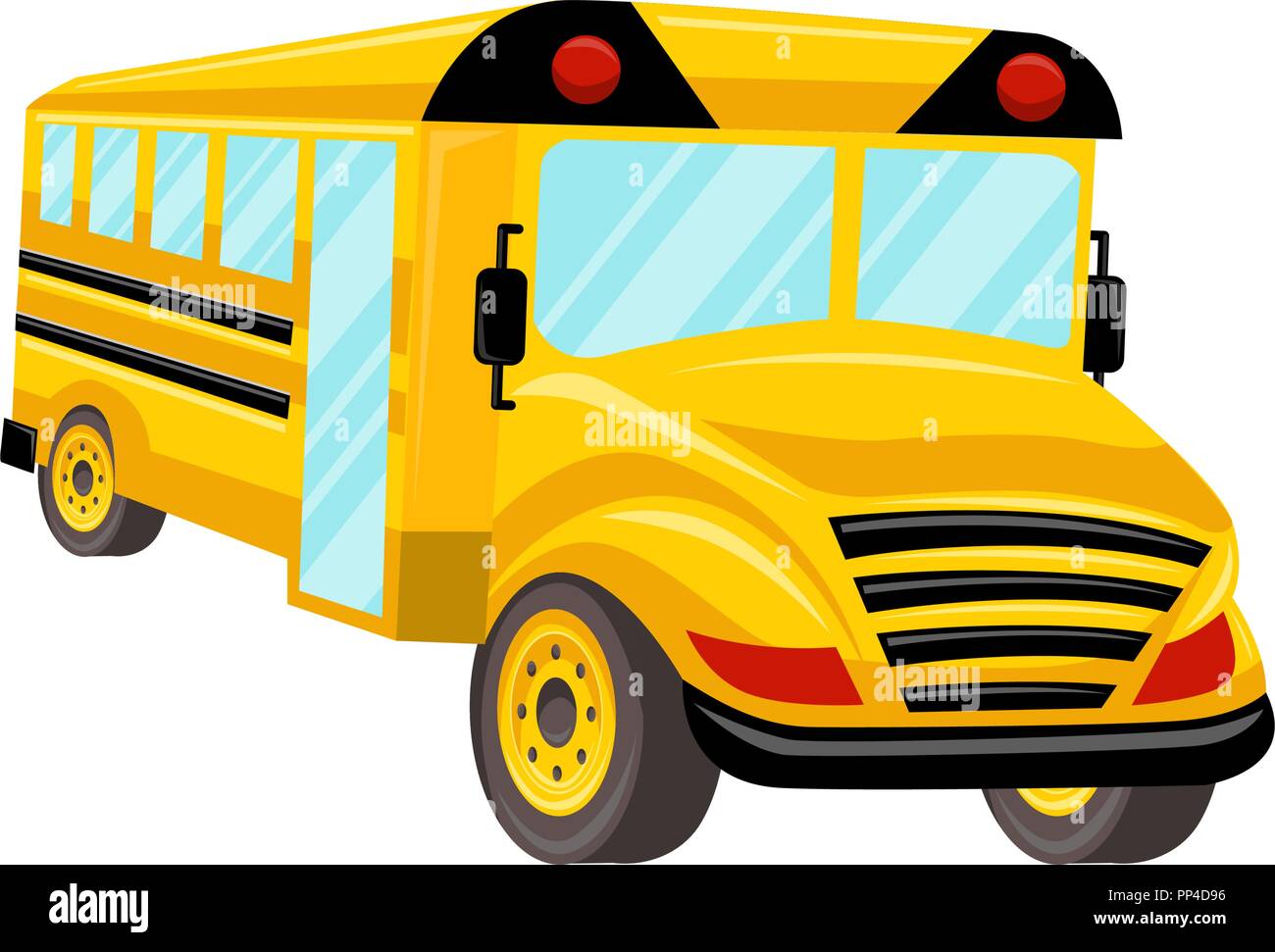 School Bus Template Vector Isolated Design Stock Vector Image & Art - Alamy
