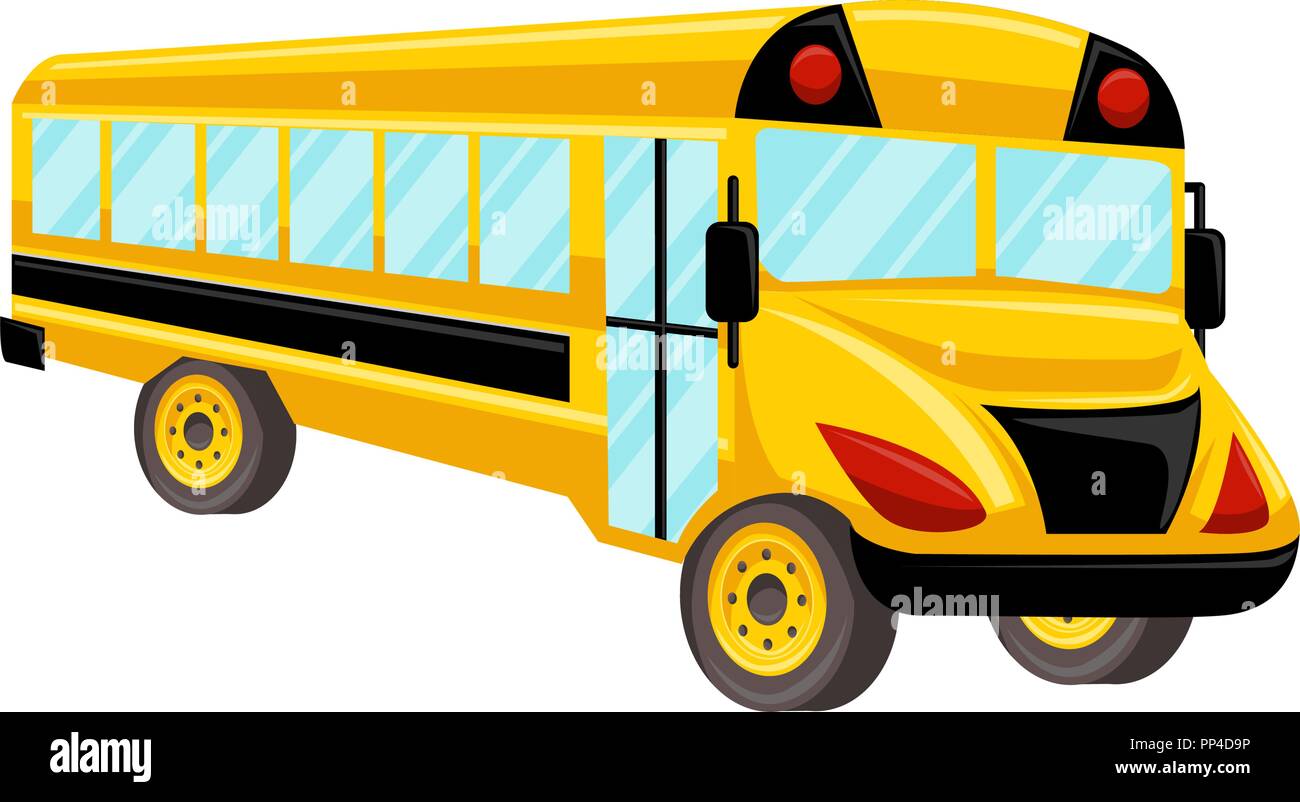 School Bus Template Vector Isolated Design Stock Vector Image & Art - Alamy