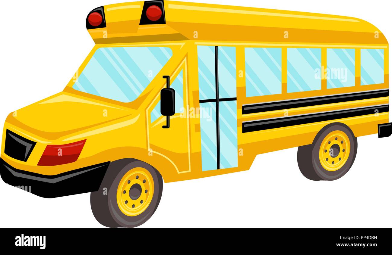 School Bus Template Vector Isolated Design Stock Vector Image & Art - Alamy
