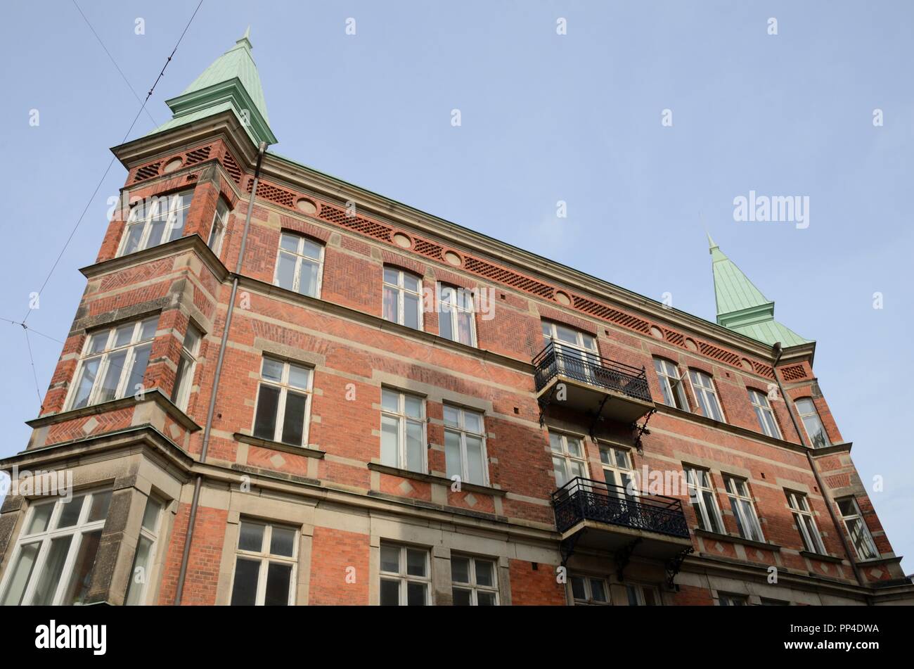 Brick building in Malmo, Sweden Stock Photo - Alamy
