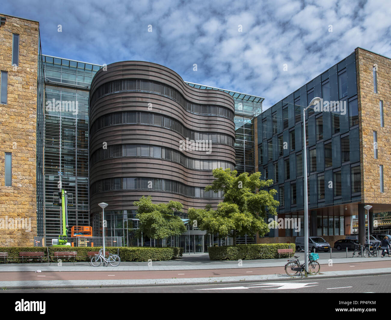 AMSTERDAM, NETHERLANDS, JUNE 27 2017. Modern facade of commercial ...