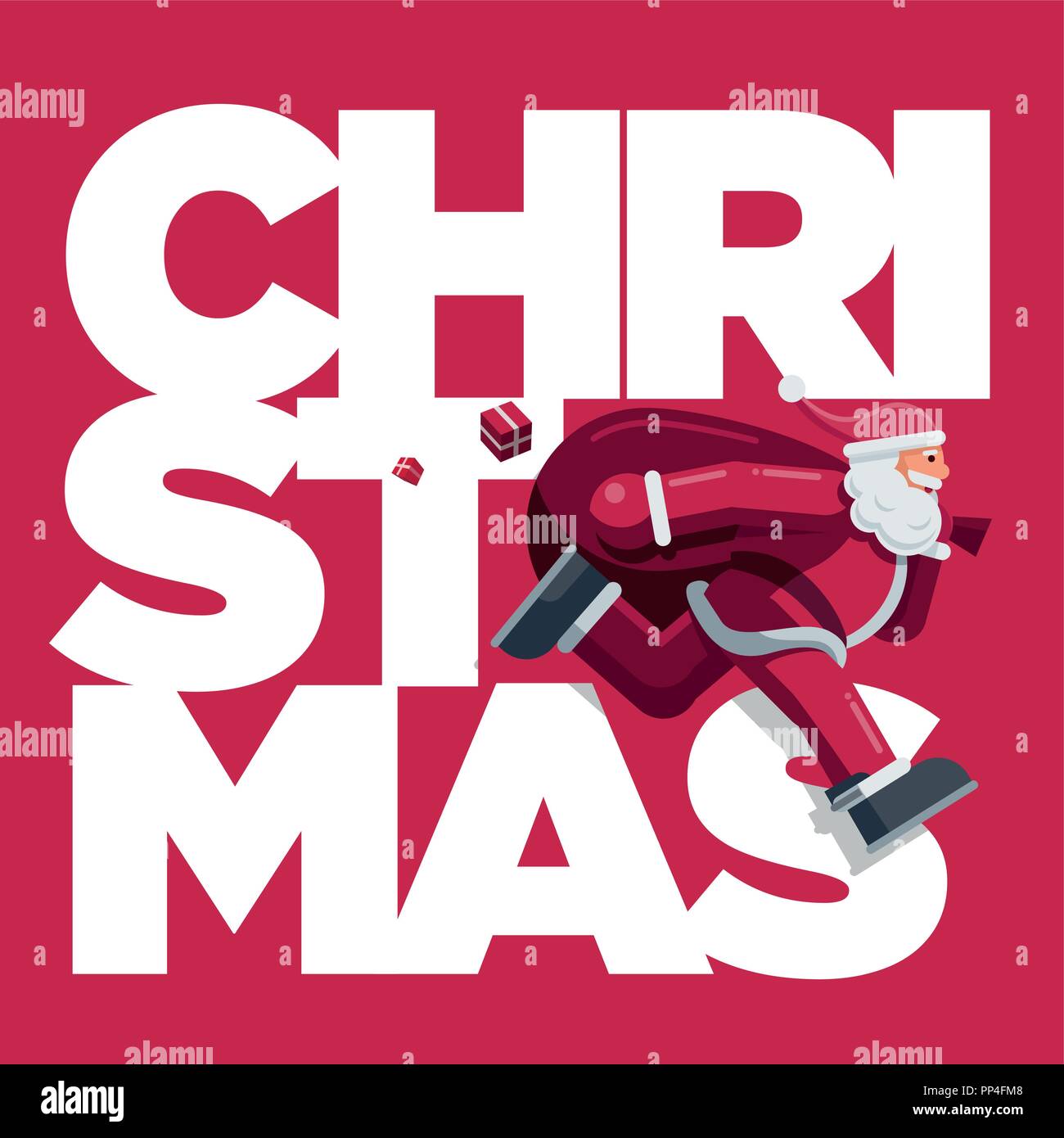 Santa post box Stock Vector Images - Alamy