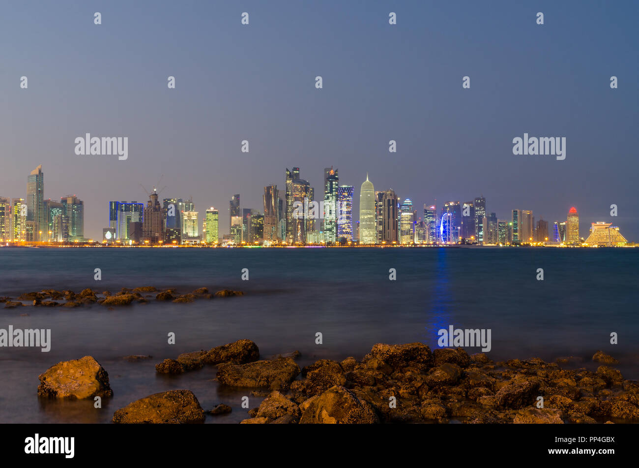 Doha skyline, Qatar Stock Photo - Alamy