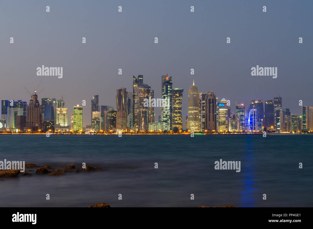 Doha skyline, Qatar Stock Photo - Alamy