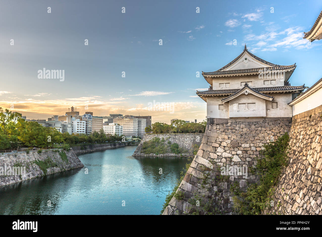 The area around the Osaka Castle in Osaka, Japan Stock Photo - Alamy